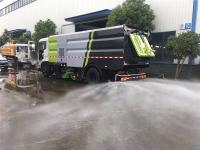 China High Pressure Road Sweeper Truck 9m³ Water Tank 7m³ Dust Bin Diesel Euro 3 for sale