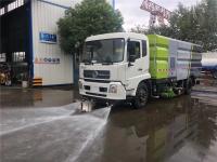China High Pressure Road Sweeper Truck 9m³ Water Tank 7m³ Dust Bin Diesel Euro 3 for sale