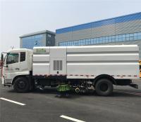 China 4x2 High Pressure Road Sweeper Truck 9m³ Water Tank 3-20km/h Clean Speed for sale