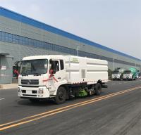 China 4x2 High Pressure Road Sweeper Truck 9m³ Water Tank 3-20km/h Clean Speed for sale
