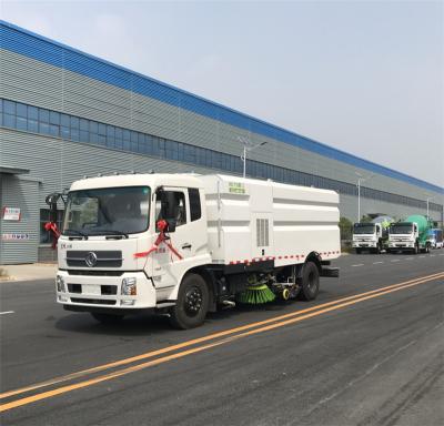 China 4x2 High Pressure Road Sweeper Truck 9m³ Water Tank 3-20km/h Clean Speed for sale