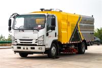 China Isuzu KV100 115hp Eu 5 Road Sweeper Truck 2.5m3 Water Tank High Pressure Dust Reduction for sale