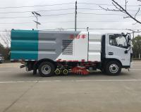 China Dongfeng 120hp Single Cabin Road Sweeper Truck 2.5m3 Water Tank High Pressure Washing for sale