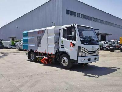 China Dongfeng 120hp Single Cabin Road Sweeper Truck 2.5m3 Water Tank High Pressure Washing for sale