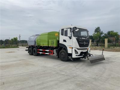 China Dongfeng 6x4 Truck Mounted Road Sweeping Machine 20cbm High Pressure Cleaning Truck for sale