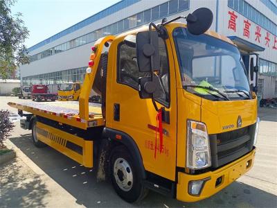China Howo Sinotruck 4 Ton Tilt and Slide Recovery Truck 116hp Rated Power for sale