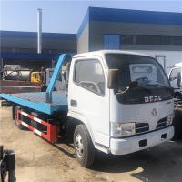 China Dongfeng Euro 3 4 Ton Flatbed Tow Truck 5980x2350x2600mm RHD LHD Custom for sale