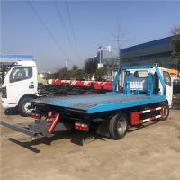 China Dongfeng Euro 3 4 Ton Flatbed Tow Truck 5980x2350x2600mm RHD LHD Custom for sale