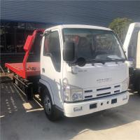 China 4000kg Isuzu Flatbed Wrecker Truck 4x2 Diesel Euro 5 Rollback Tow Truck for sale
