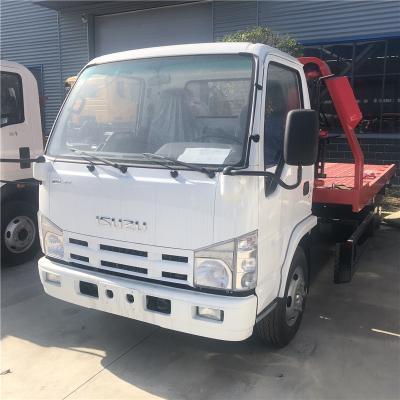 China 4000kg Isuzu Flatbed Wrecker Truck 4x2 Diesel Euro 5 Rollback Tow Truck for sale