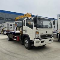 China Howo 4 Ton Flatbed Wrecker Truck Euro 3 116hp 5.6m Bed LHD 4x2 for sale
