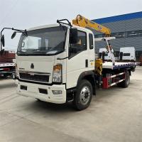 China Howo 4 Ton Flatbed Wrecker Truck Euro 3 116hp 5.6m Bed LHD 4x2 for sale