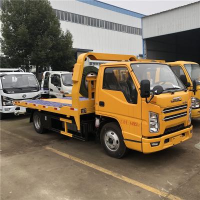 China JMC 4 Ton Flatbed Towing Truck Euro 2 Euro 6 RHD LHD 5.2m Bed for sale