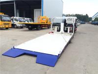 China Dongfeng 120hp 4 Ton Flatbed Wrecker Truck Full Landing 0 Degree Towing Truck 5.6m Bed for sale