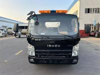 China Isuzu 130hp Roll Off Deck Carrier Flatbed Wrecker Truck 5 Tons for sale