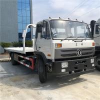 China Dongfeng 4x2 Euro 3 8m Slide Bed Tow Truck 8000kg Capacity Both Sides Manual Control for sale
