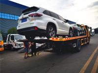 China Foton 8 Ton 4x2 Euro 3 Flatbed Tow Truck Tilt Bed Wrecker 8m Platform for sale