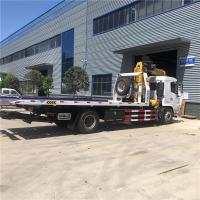 China Shacman 4x2 Euro 3 Flatbed Tow Truck Wrecker 8-10 Tons with Crane for sale