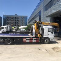 China Shacman 4x2 Euro 3 Flatbed Tow Truck Wrecker 8-10 Tons with Crane for sale