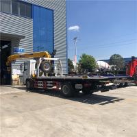 China Shacman 4x2 Euro 3 Flatbed Tow Truck Wrecker 8-10 Tons with Crane for sale