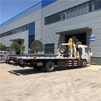 China Shacman 4x2 Euro 3 Flatbed Tow Truck Wrecker 8-10 Tons with Crane for sale
