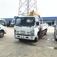 China Isuzu ELF 5 Ton Truck Mounted Crane XCMG Straight Arm 190hp for Municipal Construction for sale