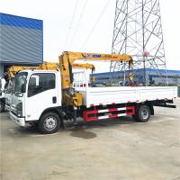 China Isuzu ELF 5 Ton Truck Mounted Crane XCMG Straight Arm 190hp for Municipal Construction for sale