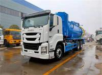 China 20Cbm ISUZU VC61 Sewer Suction Truck Sewage Tank Truck 6x4 350HP for sale