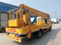 China ISUZU 4x2 14m High Altitude Aerial Work Truck Fold Arm Double Row Cabin 130hp for sale