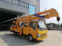 China ISUZU 4x2 14m High Altitude Aerial Work Truck Fold Arm Double Row Cabin 130hp for sale