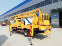 China ISUZU 4x2 14m High Altitude Aerial Work Truck Fold Arm Double Row Cabin 130hp for sale