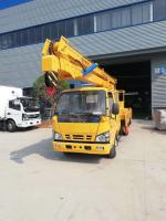 China ISUZU 4x2 14m High Altitude Aerial Work Truck Fold Arm Double Row Cabin 130hp for sale
