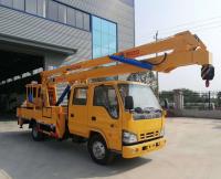 China ISUZU 4x2 14m High Altitude Aerial Work Truck Fold Arm Double Row Cabin 130hp for sale