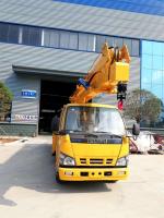 China ISUZU 4x2 14m High Altitude Aerial Work Truck Fold Arm Double Row Cabin 130hp for sale