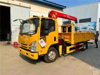 China ISUZU NPR KV100 115hp Engine 2 Ton Truck Mounted Hydraulic Crane 4x2 for sale