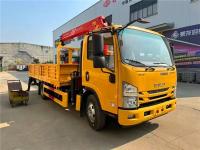 China ISUZU NPR KV100 115hp Engine 2 Ton Truck Mounted Hydraulic Crane 4x2 for sale