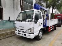 China ISUZU NPR 100P 2 Ton Truck Mounted Crane 98hp Diesel Hydraulic Boom for sale