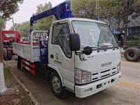 China ISUZU NPR 100P 2 Ton Truck Mounted Crane 98hp Diesel Hydraulic Boom for sale