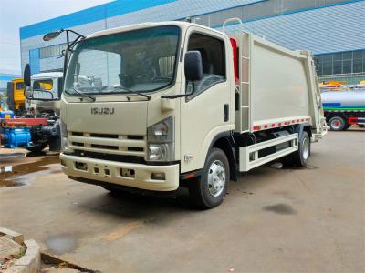 China ISUZU NPR KV600 4x2 Garbage Compactor Truck 6-8 Cbm Volume 130hp for sale