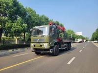 China Dongfeng 6x6 260hp Truck Mounted Crane with XCMG 8 Ton Straight Arm for Military Use for sale