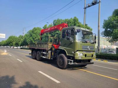 China Dongfeng 6x6 260hp Truck Mounted Crane with XCMG 8 Ton Straight Arm for Military Use for sale