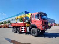 China 8 Ton Dongfeng 6x6 Crane Truck XCMG Straight Arm 260hp Diesel for sale