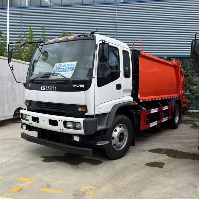 China ISUZU FVR 4x2 Euro 6 18000 Liters Rear Loader Garbage Compactor Truck for sale
