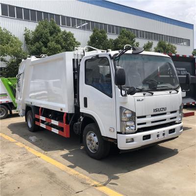 China ISUZU 700P 4x2 8CBM Garbage Compactor Truck Waste Collection 190HP Euro 6 for sale