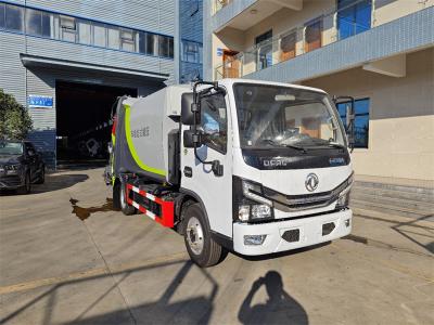China Dongfeng 4x2 Euro 6 136HP 8 Cubic Meter Garbage Compactor Truck Waste Collection for sale