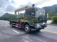 China Dongfeng 8 Ton 4x4 Offroad Truck Mounted Crane 190hp XCMG Straight Arm for Municipal Construction for sale