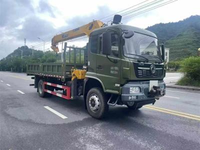 China Dongfeng 8 Ton 4x4 Offroad Truck Mounted Crane 190hp XCMG Straight Arm for Municipal Construction for sale
