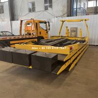 China 9000 LBS 4 Ton Folding Carbon Steel Wrecker Body Flatbed Carrier Deck 5600x2300 mm for sale