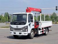 China 3.2 Ton Dongfeng 4x2 Right Hand Drive Mounted Crane Truck 3308mm Wheelbase for Municipal Construction for sale
