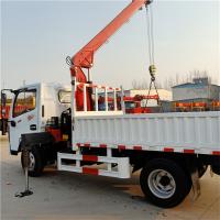 China 3.2 Ton Dongfeng 4x2 Right Hand Drive Mounted Crane Truck 3308mm Wheelbase for Municipal Construction for sale